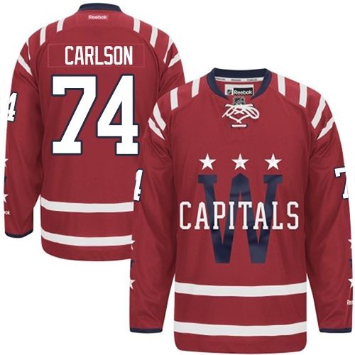 Washington Capitals #74 Men's John Carlson Reebok Authentic Red 2015 ... Washington Capitals #74 Men's John Carlson Reebok Authentic Red 2015 ...