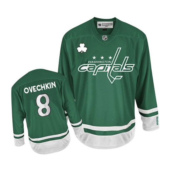 Washington Capitals #8 Youth Alex Ovechkin Reebok Premier Green St ... Washington Capitals #8 Youth Alex Ovechkin Reebok Premier Green St ...